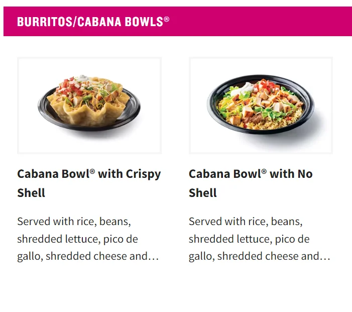 Taco Cabana Menu USA & Updated Prices 2025 – Latest Restaurant Menus ...