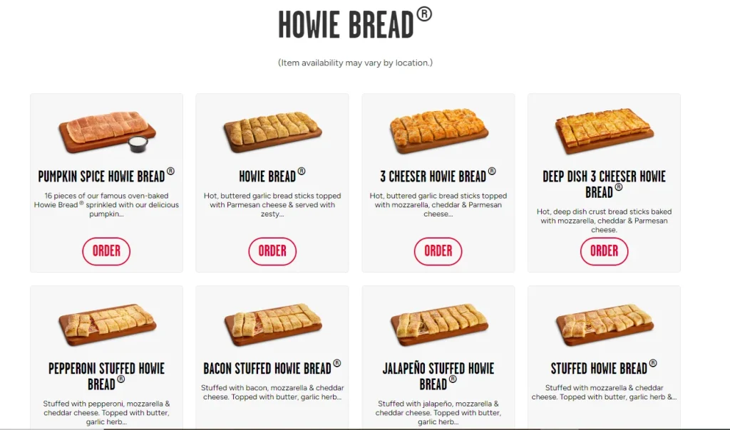 Hungry Howies Menu USA & Updated Prices 2025 – Latest Restaurant Menus ...